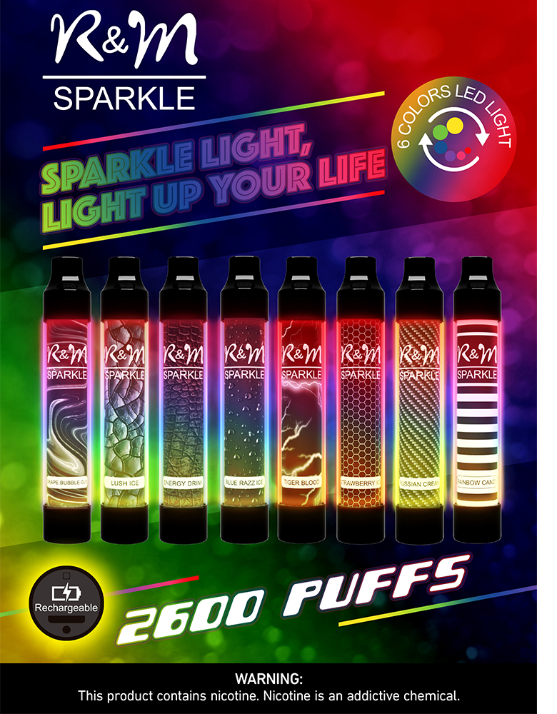 R&M Puff Bar Plus SPARKLE 2600 Puffs Vape from China manufacturer - R&M ...