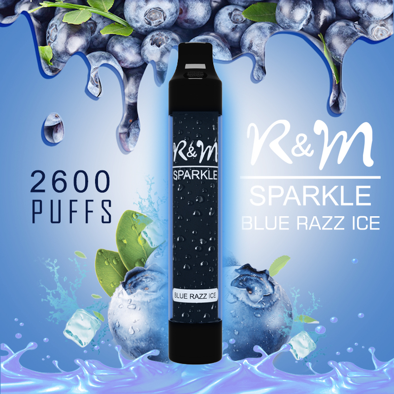 R&M Bar Plus SPARKLE 2600 Puffs Vape|Blue razz ice from China ...