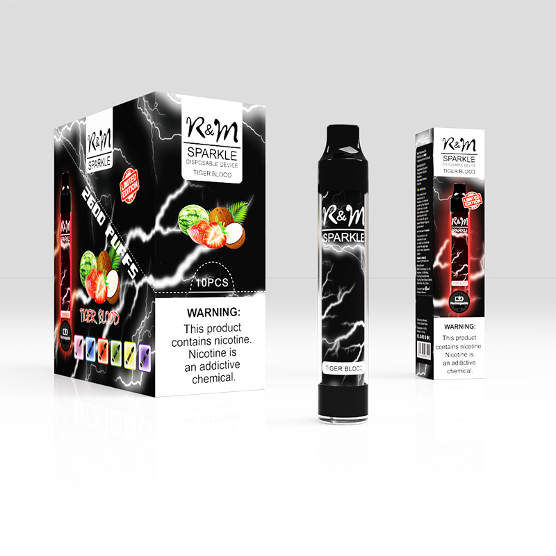 R&M SPARKLE 2600 Puffs 2021 Hot Sell Vape |Tiger Blood from China ...