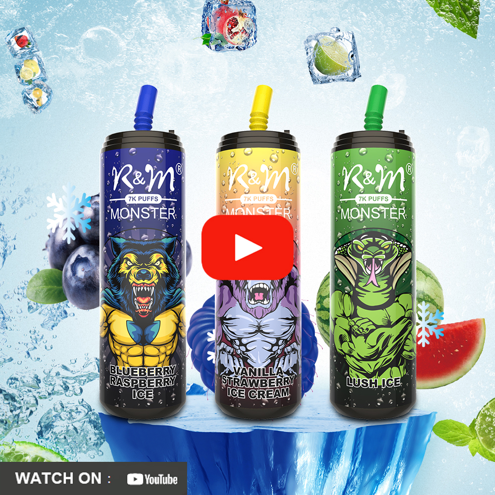R&M MONSTER Europe Custom 7000 Puffs 2% Disposable Vape|Refillable Vape ...