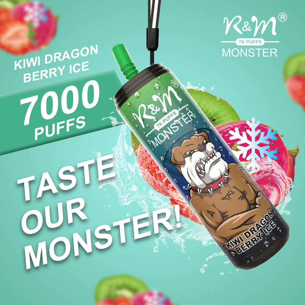 R&M MONSTER Europe Customize Brand RGB Light Disposable Vape|Wholesale ...