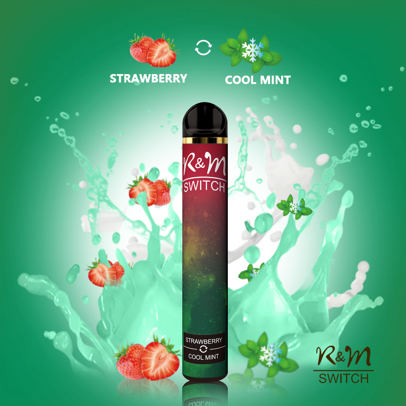 R&M SWITCH(Double Flavors) 2000 Puffs Fume Vape | Strawberry/Cool Mint ...