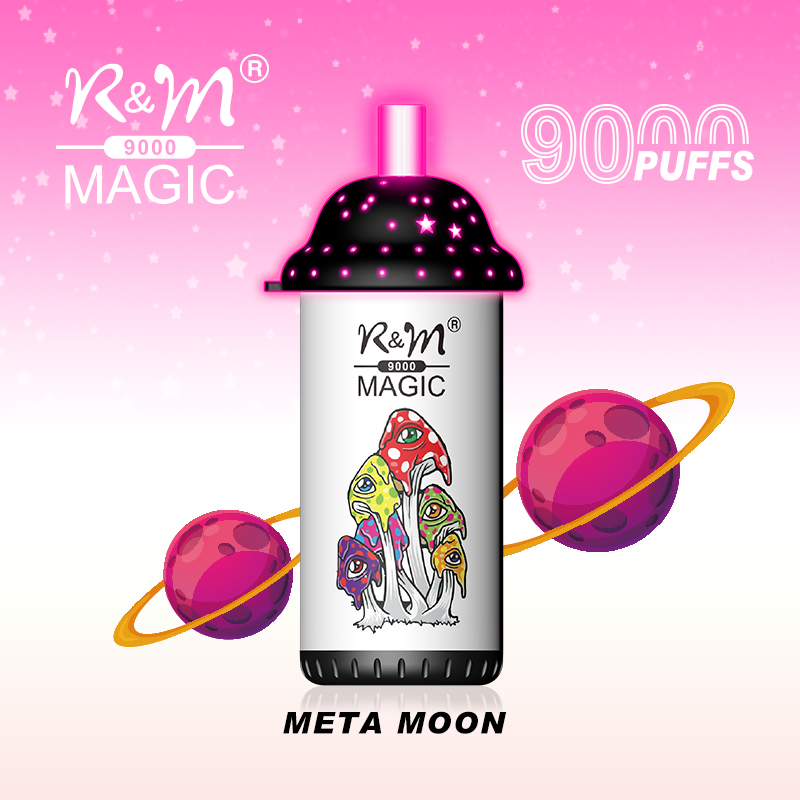 Prime drink META MOON flavors in disposable vape device - R&M Vape Ibrstech